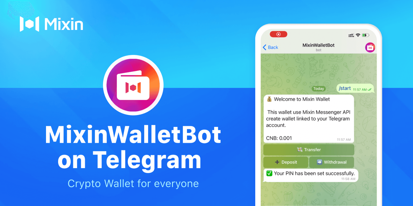 MixinWalletBot is Launching on Telegram | Mixin Network